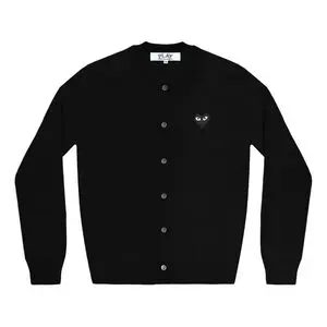 Play Comme Des Garcon Emblem Knit Cardigan