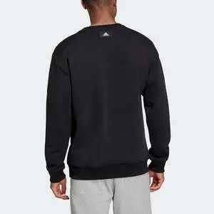 Adidas Fi Wtr Crew Pullover With Large Logo