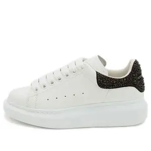 Alexander McQueen Oversized Sneaker With Crystal Embellishment - White/black