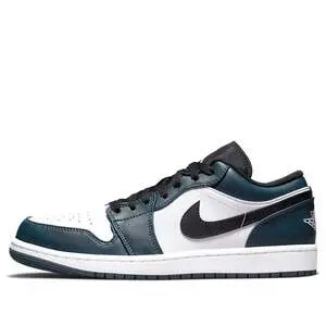 JORDAN 1 Low Dark Teal Sneakers - Dark/white/black