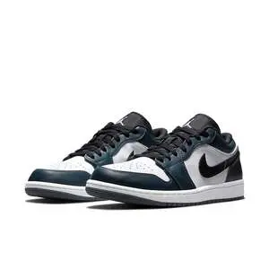 JORDAN 1 Low Dark Teal Sneakers - Dark/white/black