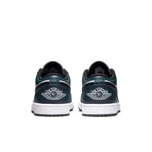 JORDAN 1 Low Dark Teal Sneakers - Dark/white/black