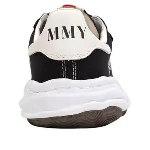 Mihara Yasuhiro Blakey Og Sole Canvas Low Top Sneakers - Black/white