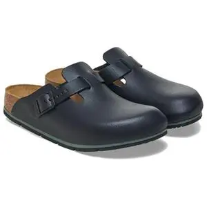 BIRKENSTOCK Boston Pro Natural Leather Clogs