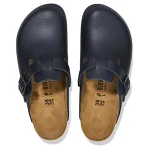 BIRKENSTOCK Boston Pro Natural Leather Clogs