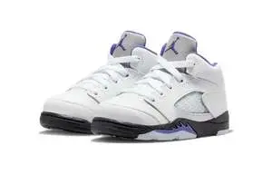 JORDAN Air 5 Retro Toddler Sneakers - White/black