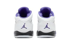 JORDAN Air 5 Retro Toddler Sneakers - White/black