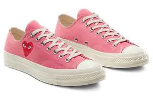 CONVERSE X Comme Des Garcons Play Chuck 70 Low Top Sneakers - Pink
