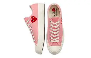 CONVERSE X Comme Des Garcons Play Chuck 70 Low Top Sneakers - Pink