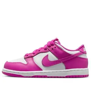 Nike Dunk Low Sneakers - White/active Fuchsia