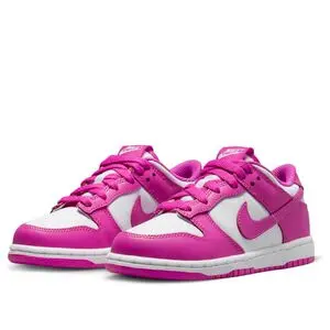 Nike Dunk Low Sneakers - White/active Fuchsia