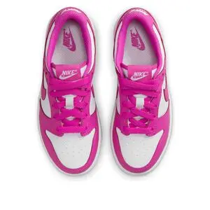 Nike Dunk Low Sneakers - White/active Fuchsia