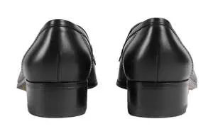Gucci Interlocking G Horsebit Leather Loafer - Black