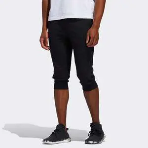 Adidas M Pnt 34 Dk 3s Training Running Sports Slim Fit Cropped Pants - Black