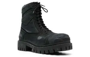 Balenciaga Combat Strike Boots - Black