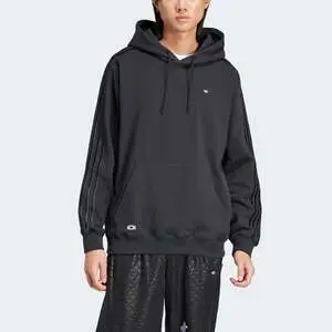 Adidas Originals X Mickey Mouse Appliqué Cotton Hoodie - Black