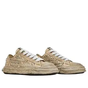 Mihara Yasuhiro Peterson 23 Og Sole Studded Canvas Low Top Sneakers - White