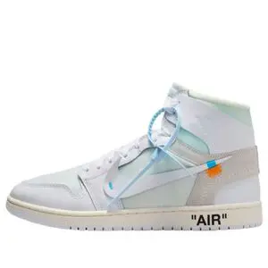JORDAN Air 1 High Og X Off-white "alaska - White/white