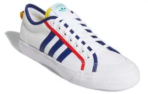 Adidas Nizza "white Victory Blue" Low Top Sneakers - White/blue/red