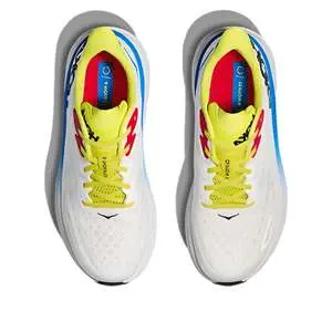 Hoka One One Clifton Athletic Sneakers - White/blue/red