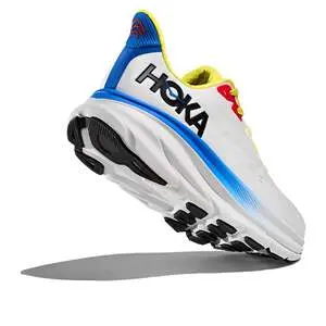 Hoka One One Clifton Athletic Sneakers - White/blue/red