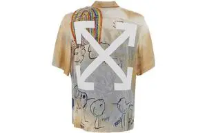 Off-White Cartoon Satin Shirt