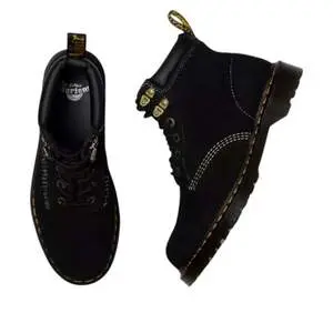 Dr. Martens 939 Distressed Lace-up Ankle Boots - Black