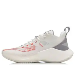 LI-NING Sonic Low Athletic Sneakers - White/red