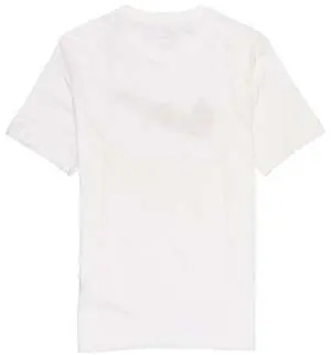 Nike Flowers Large Logo Casual Sports Solid Color Round Neck Short Sleeve White T-shirt - Multi-color