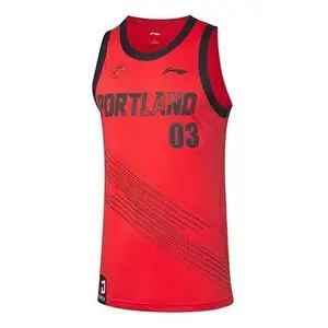 LI-NING C.j. Mccollum Basketball Jersey - Red/black