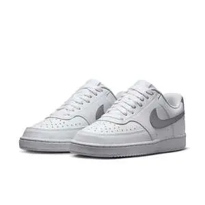 Nike Court Vision Low Next Nature Sneakers - White/white/metallic Silver