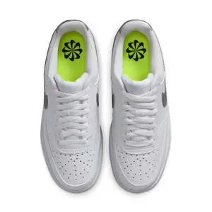 Nike Court Vision Low Next Nature Sneakers - White/white/metallic Silver