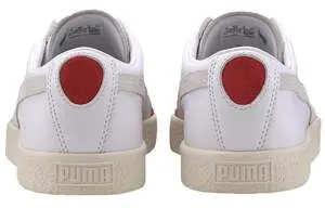 PUMA Basket 90680 L Lace Up Sneakers - White/red