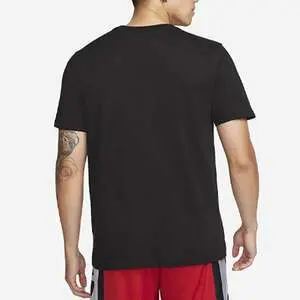 Nike Just Do It Alphabet Printing Round Neck Short Sleeve Black