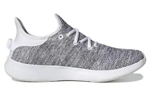 Adidas Cloudfoam Pure Heather White Sneakers - Cloud White/cloud White/core Black