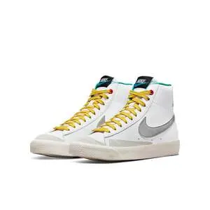 Nike Blazer Mid '77 High Top Sneakers - White/yellow/gray