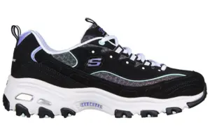 Sketchers D'lites Glowing Path Sneakers - Black
