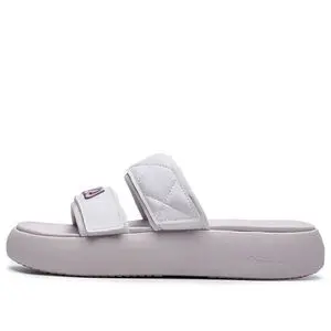 FILA Quilted Strap Slides With Thick Sole - Default Colorway