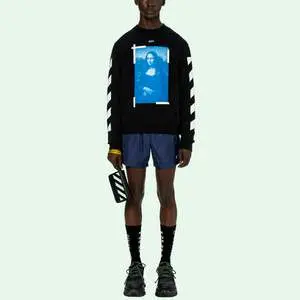 Off-White Mona Lisa Graphic Crewneck Sweatshirt