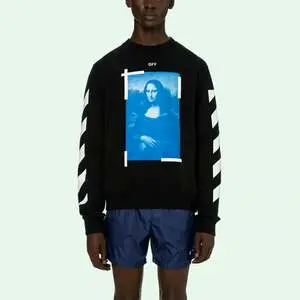 Off-White Mona Lisa Graphic Crewneck Sweatshirt