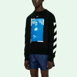 Off-White Mona Lisa Graphic Crewneck Sweatshirt