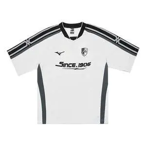 Mizuno Since 1906" Oversized Soccer T-shirt - White/black