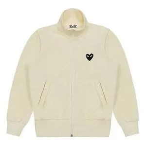 Play Comme Des Garcon Big Heart Track Jacket - White