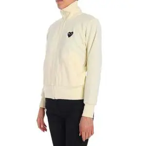 Play Comme Des Garcon Big Heart Track Jacket - White