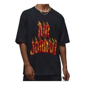 JORDAN Flames T-shirt - Black