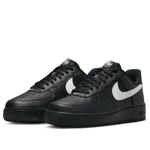 Nike Force 1 Low Athletic Sneakers - Black/white