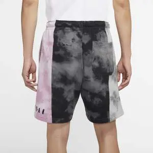 JORDAN Sport Dna Embroidered Pattern Contrast Color Stitching Shorts Gray