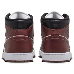 JORDAN 1 Mid Sneakers - White/black/red