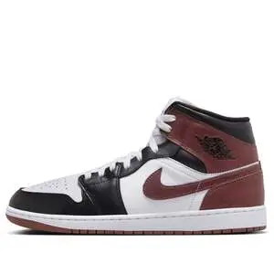JORDAN Air Jordan 1 Mid Sneakers White/black/red