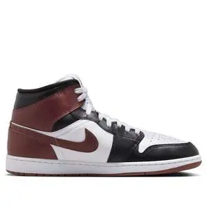 JORDAN 1 Mid Sneakers - White/black/red